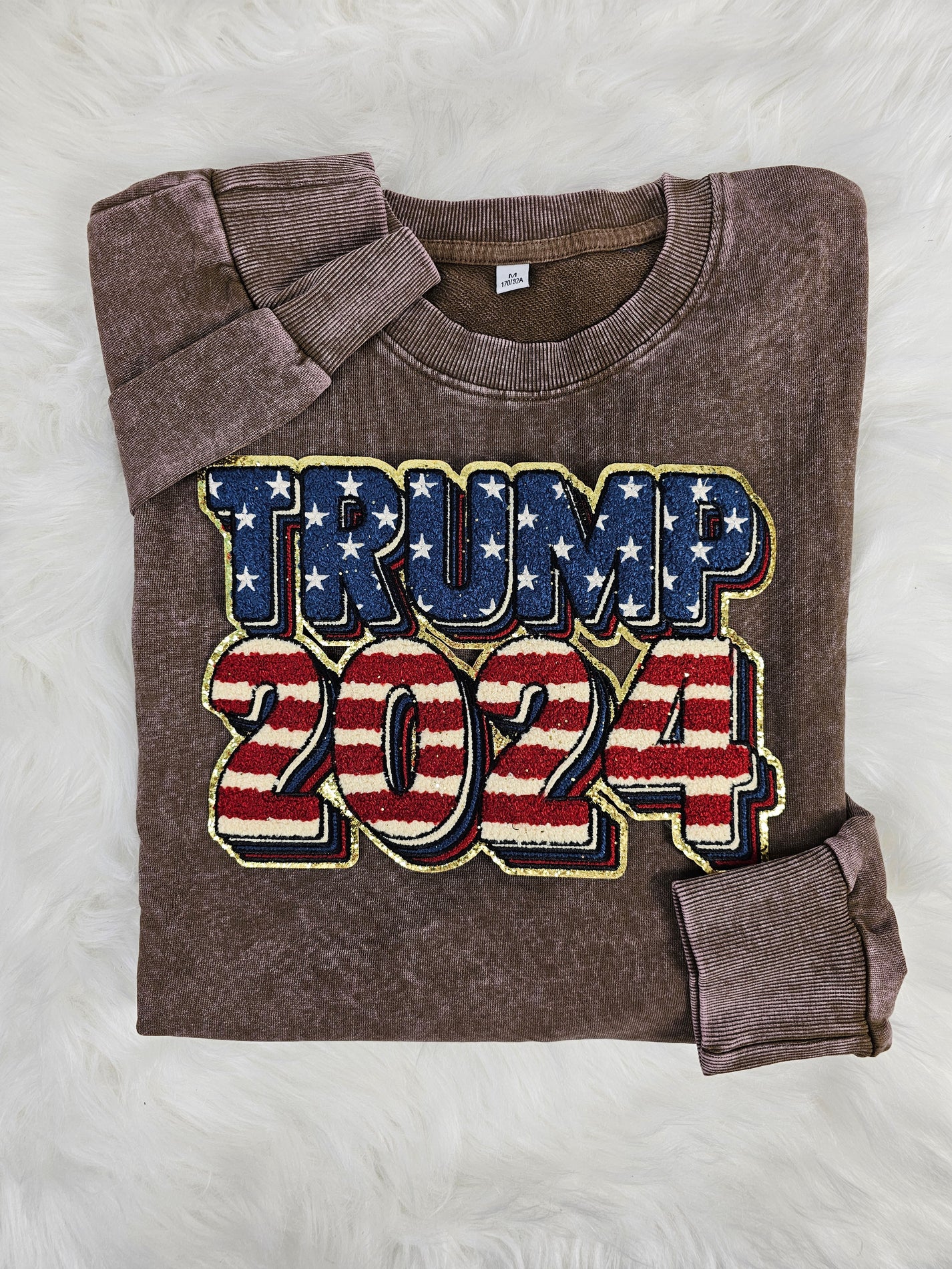 Donald Trump 2024 MAGA Flag Iron on Custom Embroidery Patches – Scratch ...