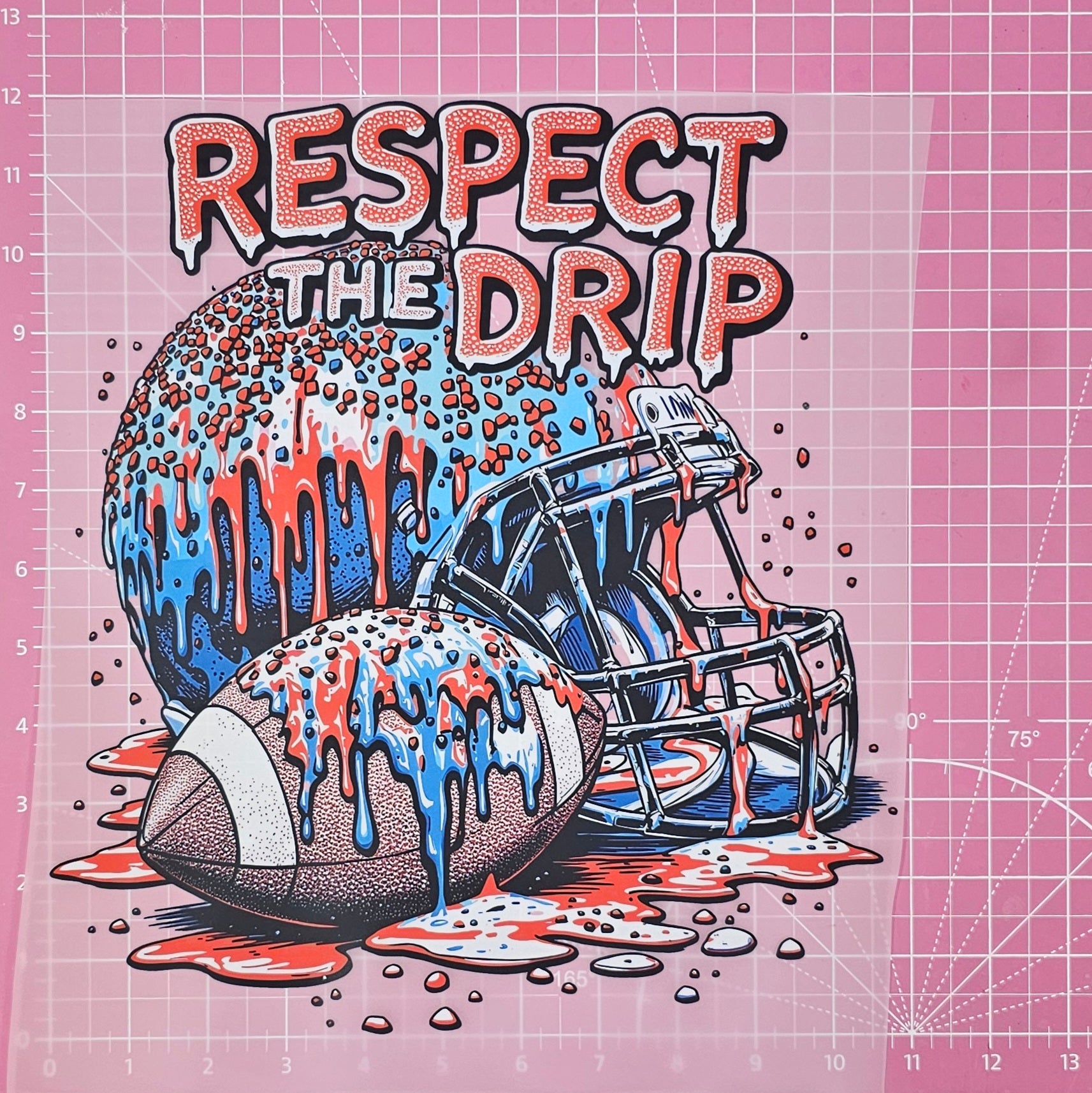 Respect The Drip Football DTF Iron On Transfers – Scratch Decor