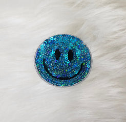 Sequin Smile Face Iron On Patch – Scratch Decor